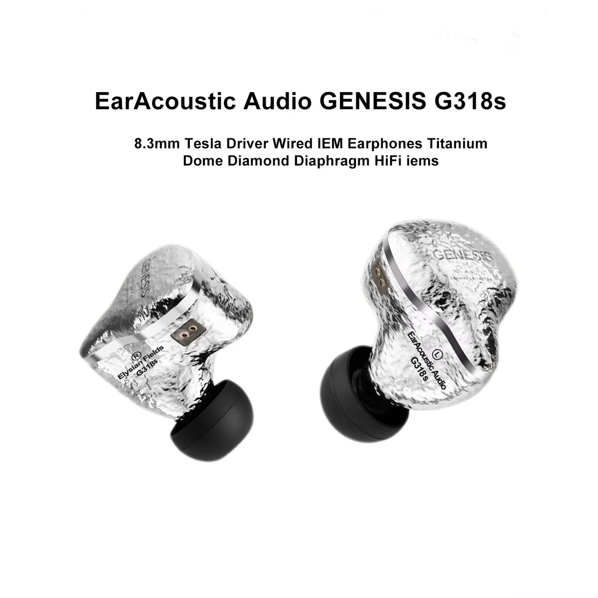 EarAcoustic GENESIS-G318s Tesla Driver Earphones | Titanium Dome ...